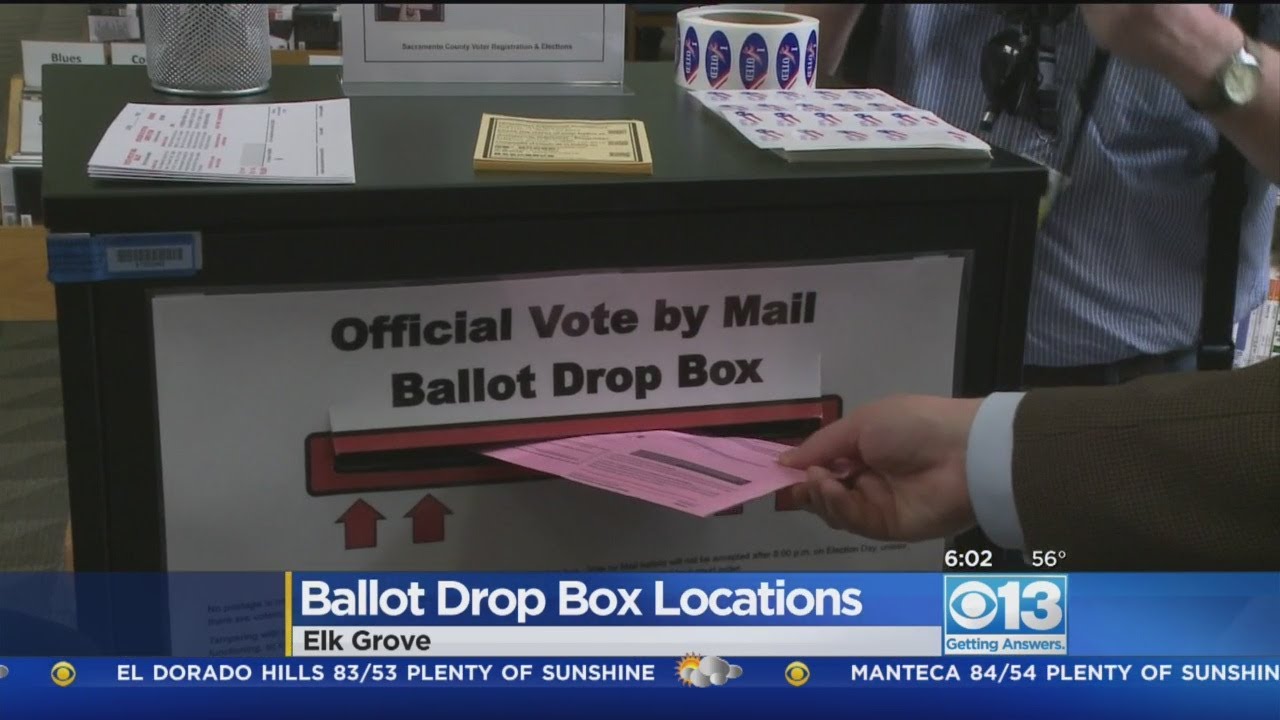53 Secure Ballot Drop Boxes Now Open In Sacramento County - YouTube