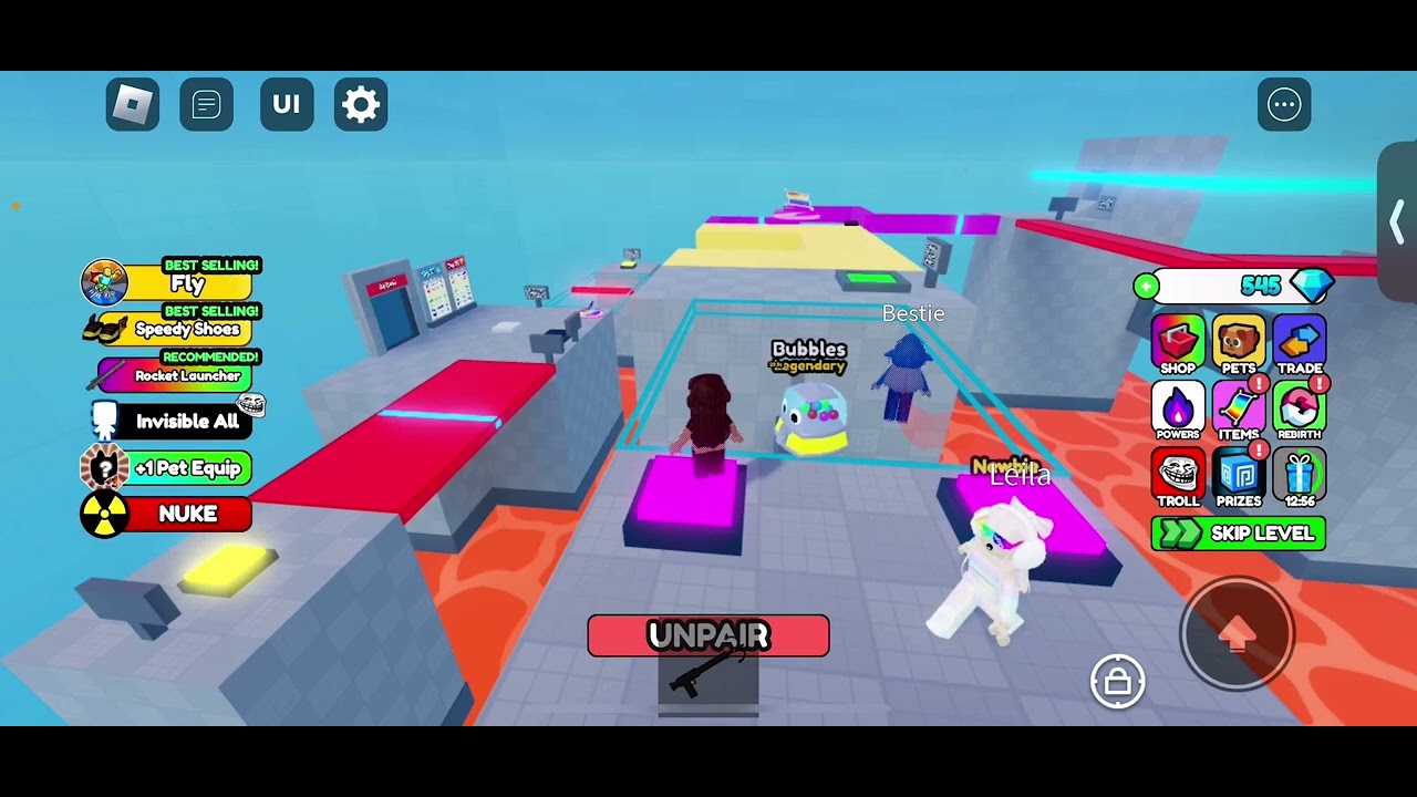 Me and my bestie played carry a friend obby - YouTube
