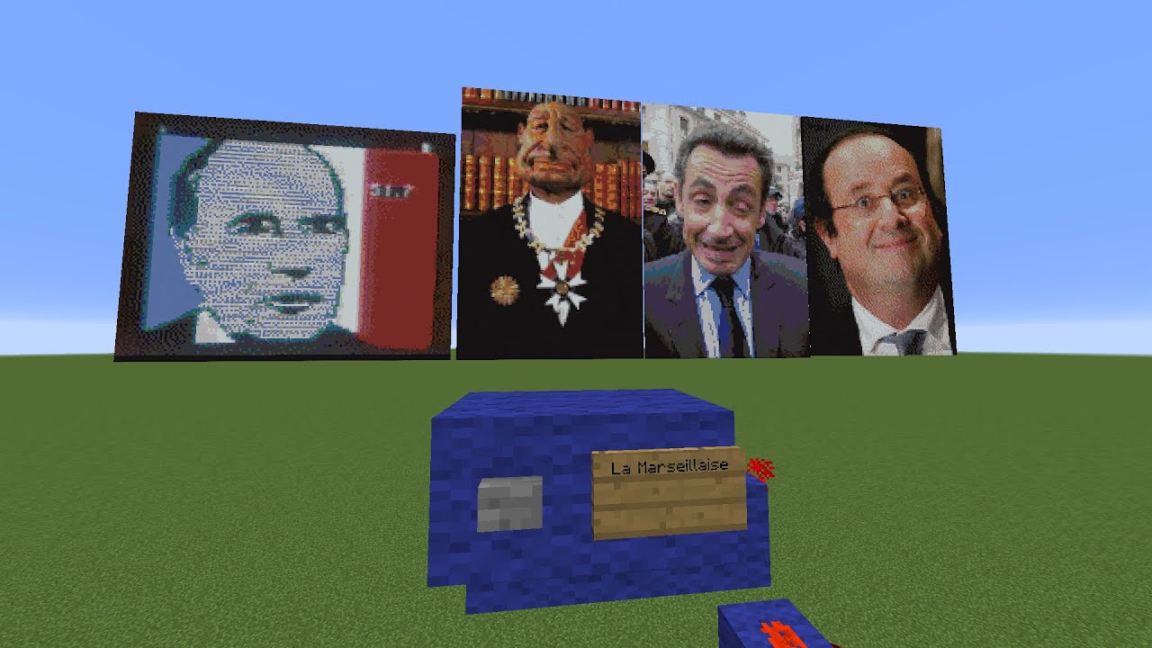 La Marseillaise (+pixel art présidents) - YouTube