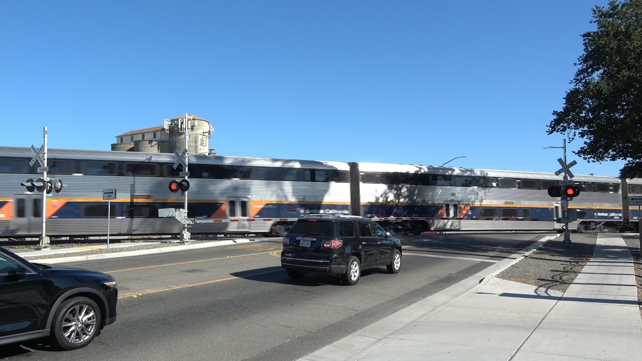 Amtrak Capitol Corridor Train 524 East - (CA 113) N 1st St. Railroad ...
