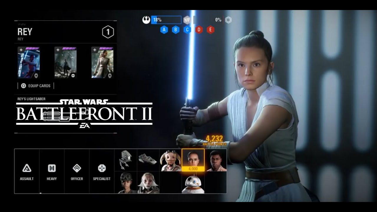 STAR WARS™ Battlefront™ II REY Gameplay instant action 2020 - YouTube