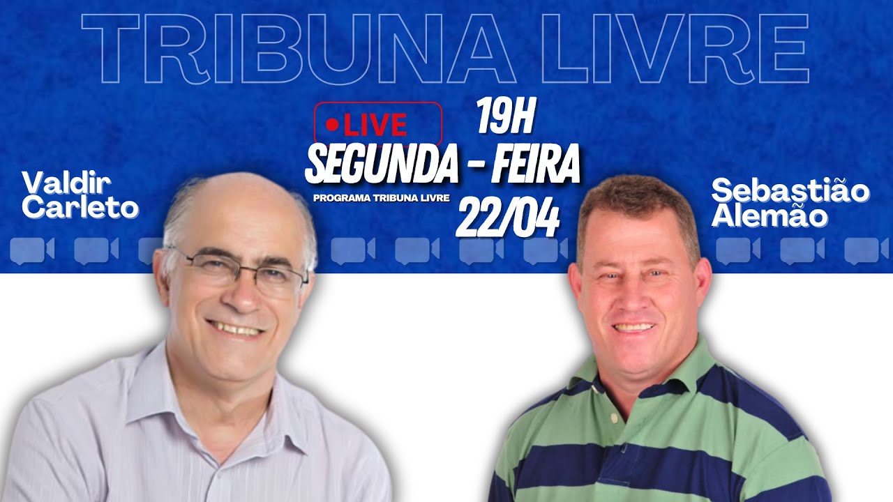 Programa Tribuna Livre - Henrique Barros/Bia Gomes/Alan Wassu - 23/04 ...