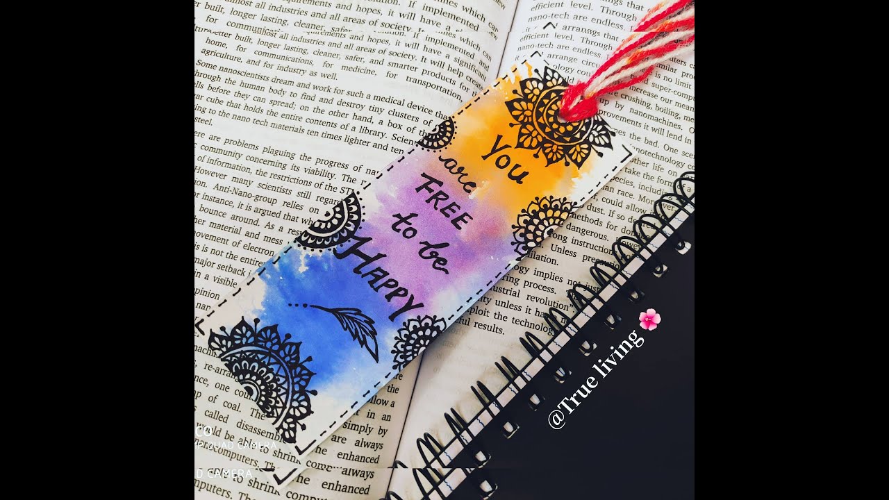 DIY BOOKMARK ;) ;) - YouTube