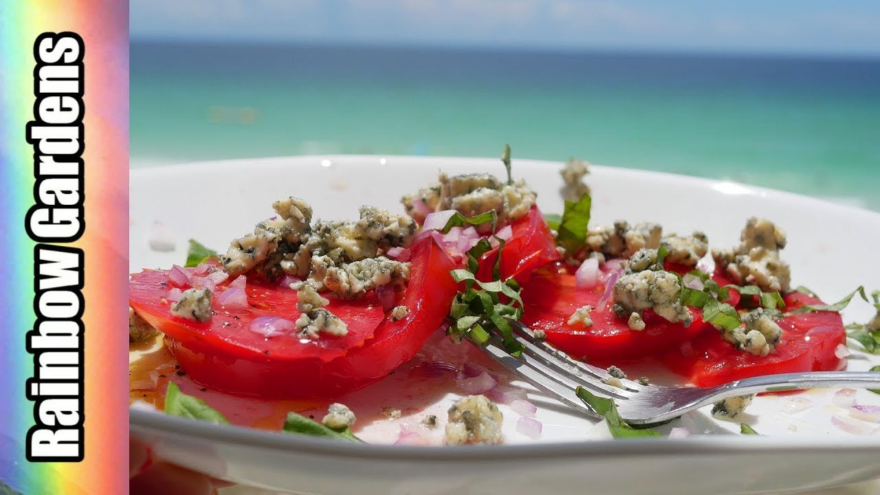 Salad by the Ocean! Easy Homegrown Tomato Salad Recipe, Harvest ...