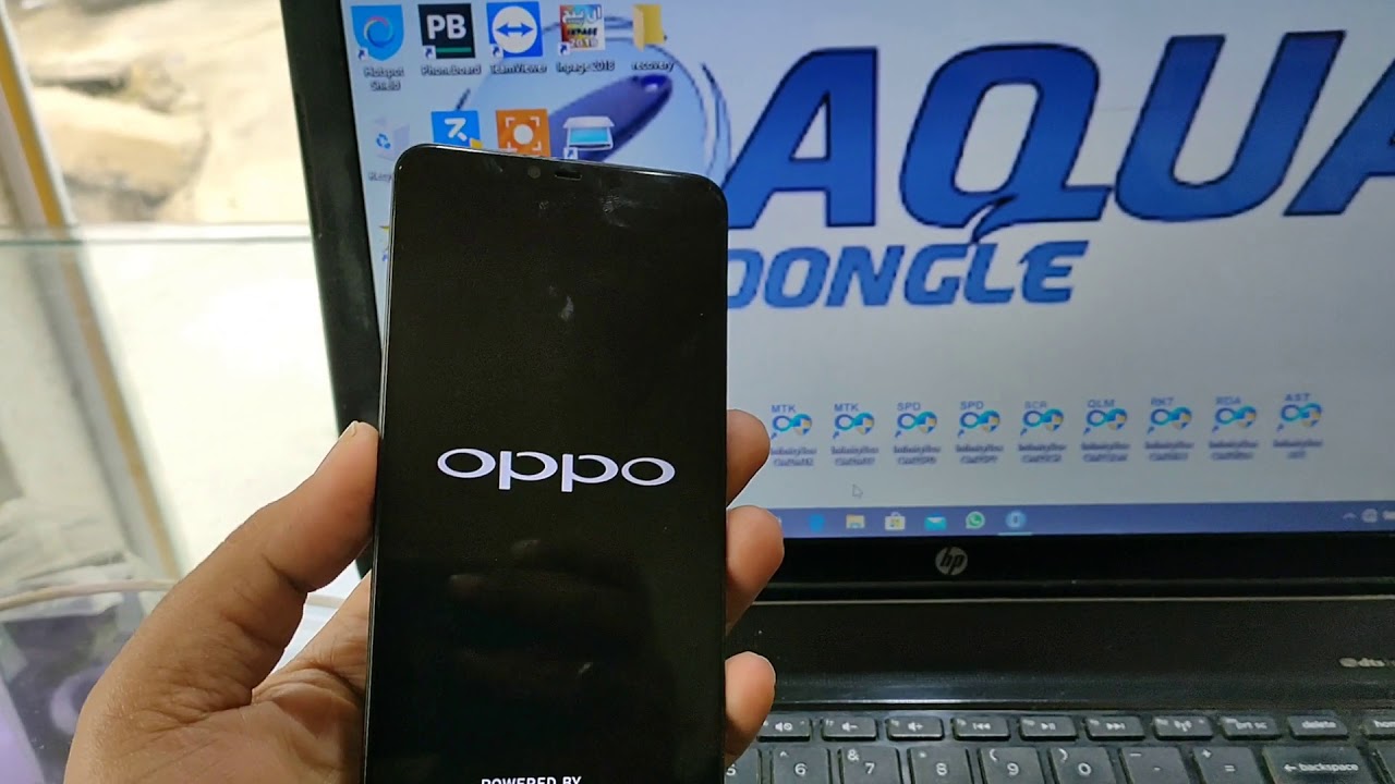 Oppo A3S CPH1853 Password Unlock with Aqua Dongle - YouTube