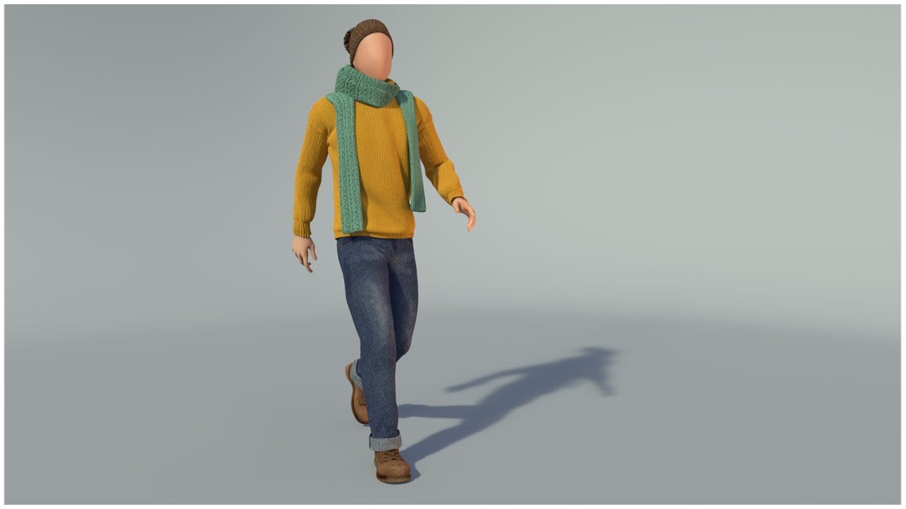 Full Character Outfit Maya nCloth Simulation - YouTube