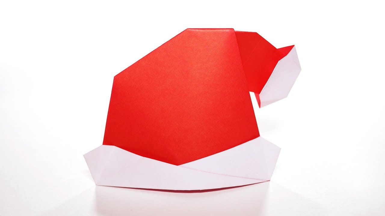 Origami Santa Claus Hat - Paper Folding / Papier Falten / 종이접기 - Paper ...