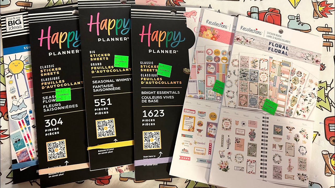 Michael’s Haul/ Clearance Sticker Books/Happy Planner/Recollections ...