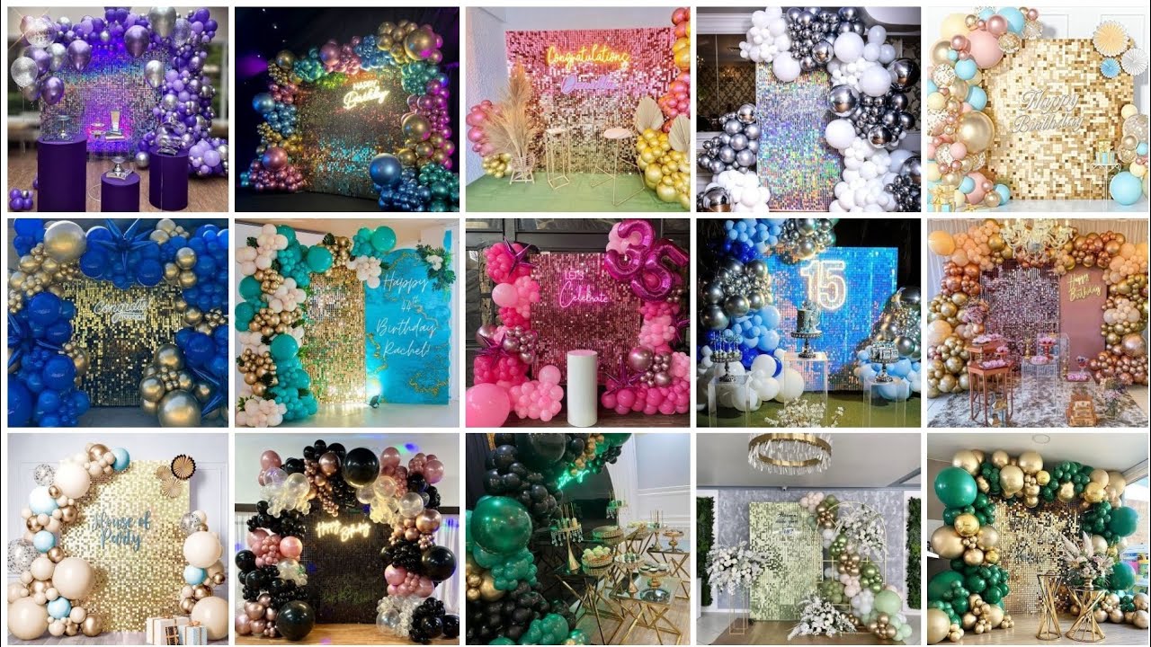 1000+world famous foil curtain birthday decoration ideas/beautiful ...