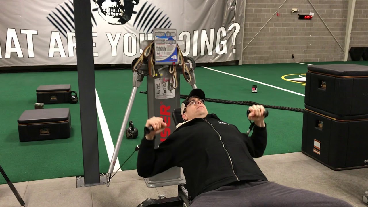 Incline cable bench press - YouTube