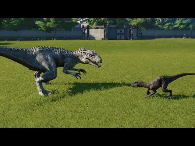 Indoraptor Vs Indominus Rex Jurassic World Evolution MAX SCORPIUS REX