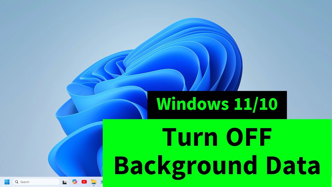 How to Turn OFF Background Data Windows 11/10 [Two Methods] Mobile ...
