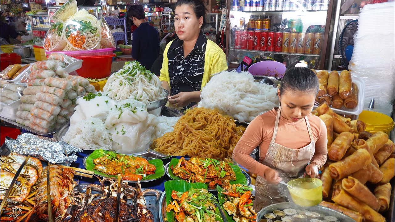 Steamed Rice Cake, Seafood, Snacks, Steamed Cassava, & More - Cambodian ...