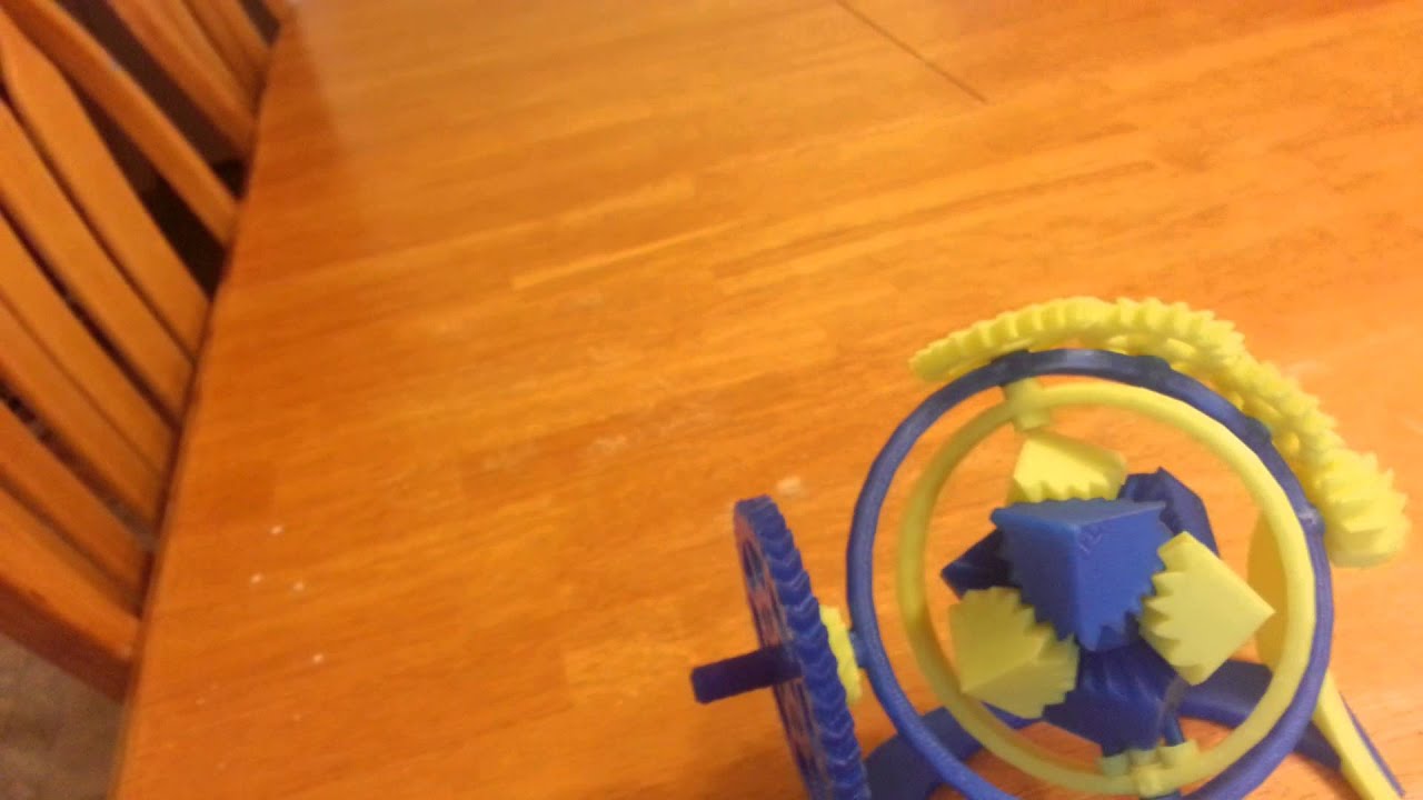 The Amazing 3d printed Gyryscopic Cube Gears - YouTube