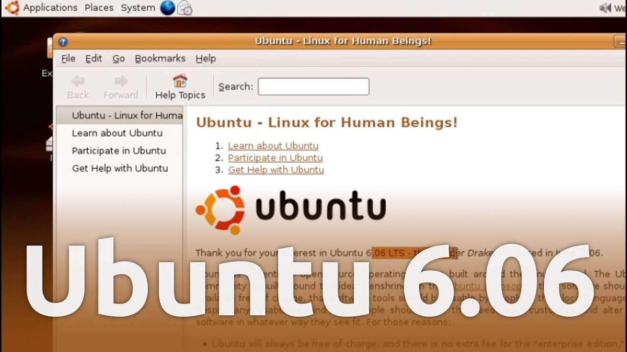 Distro History Episode 12: Ubuntu 6.06 LTS (Dapper Drake) - The Release That Defined Ubuntu ...