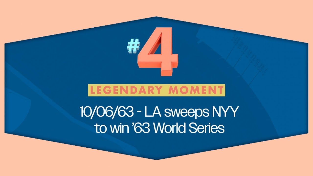 Legendary Moment #4 - LA Sweeps NYY '63 World Series - YouTube