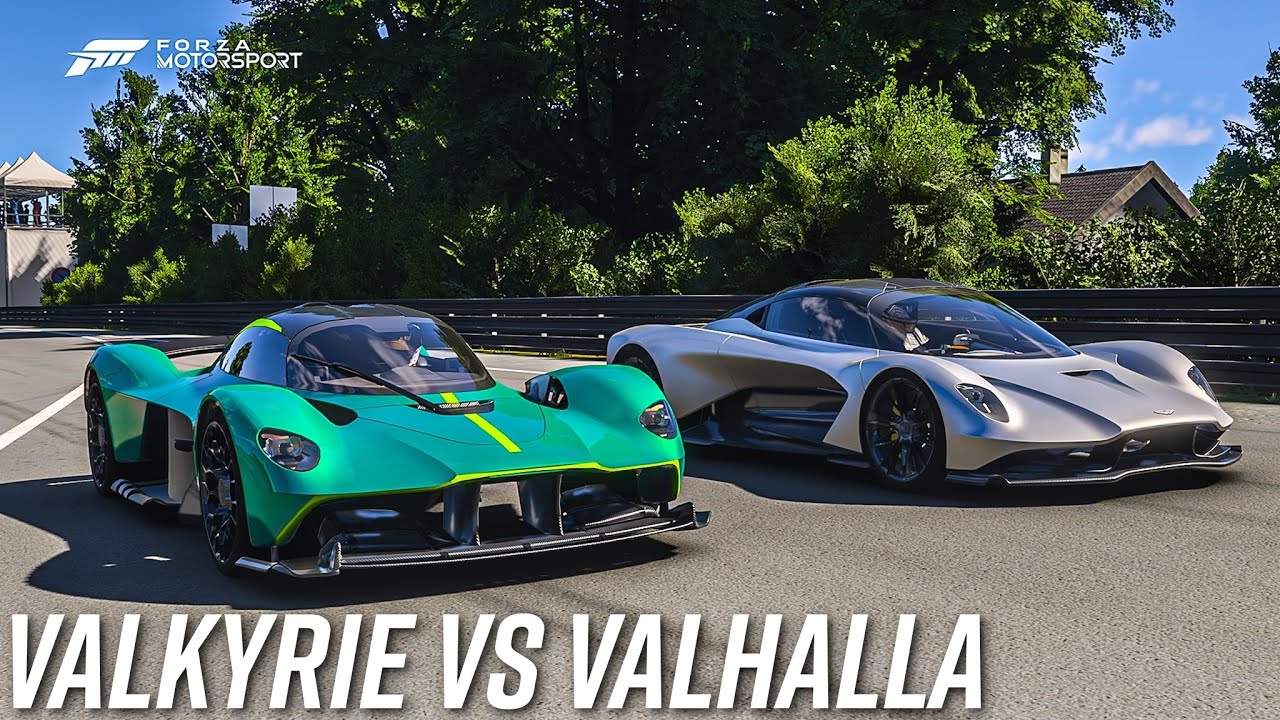 Aston Martin Valkyrie vs Aston Martin Valhalla | Forza Motorsport - YouTube
