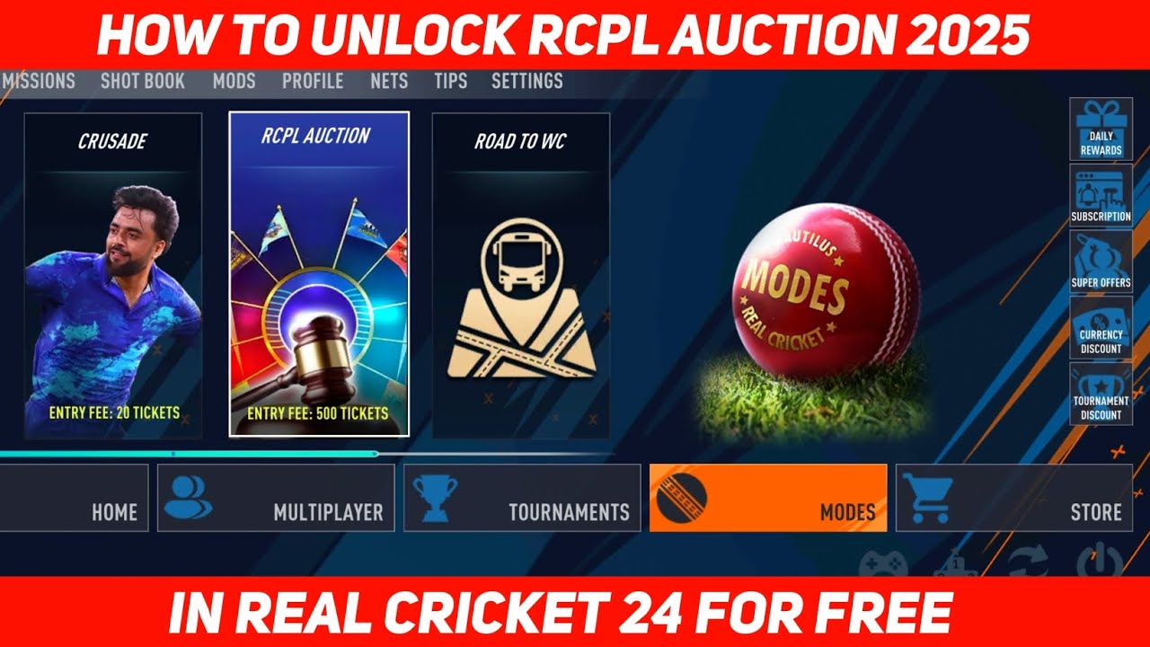 How To Unlock RCPL Auction In Real Cricket™24 Mai RCPL Auction Unlock ...