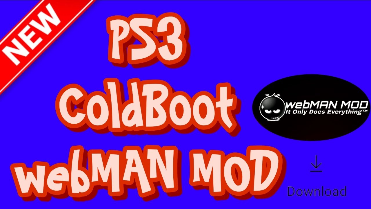 webMAN MOD Coldboot For PS3 CFW & HEN+Download#ps3 - YouTube