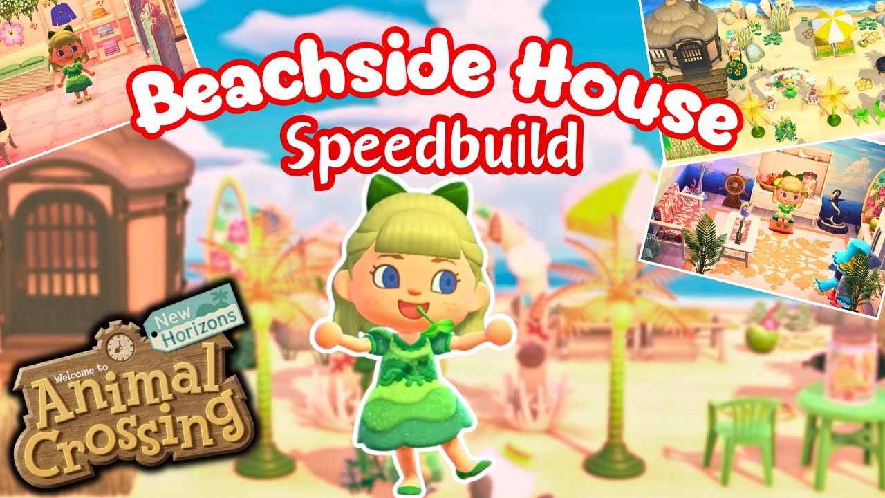 A Cozy Beachside House for Keaton Speed Build Animal Crossing New ...