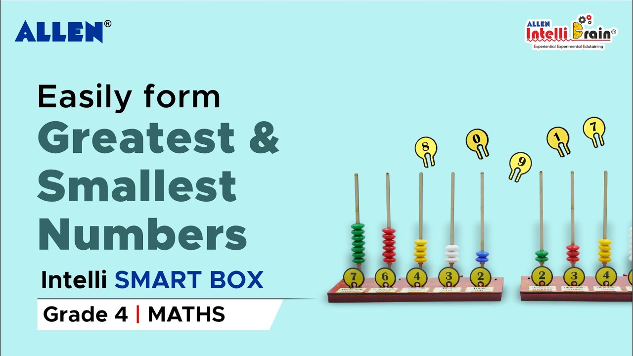ALLEN Intelli SMART Box|Forming greatest & Smallest Numbers for kids ...