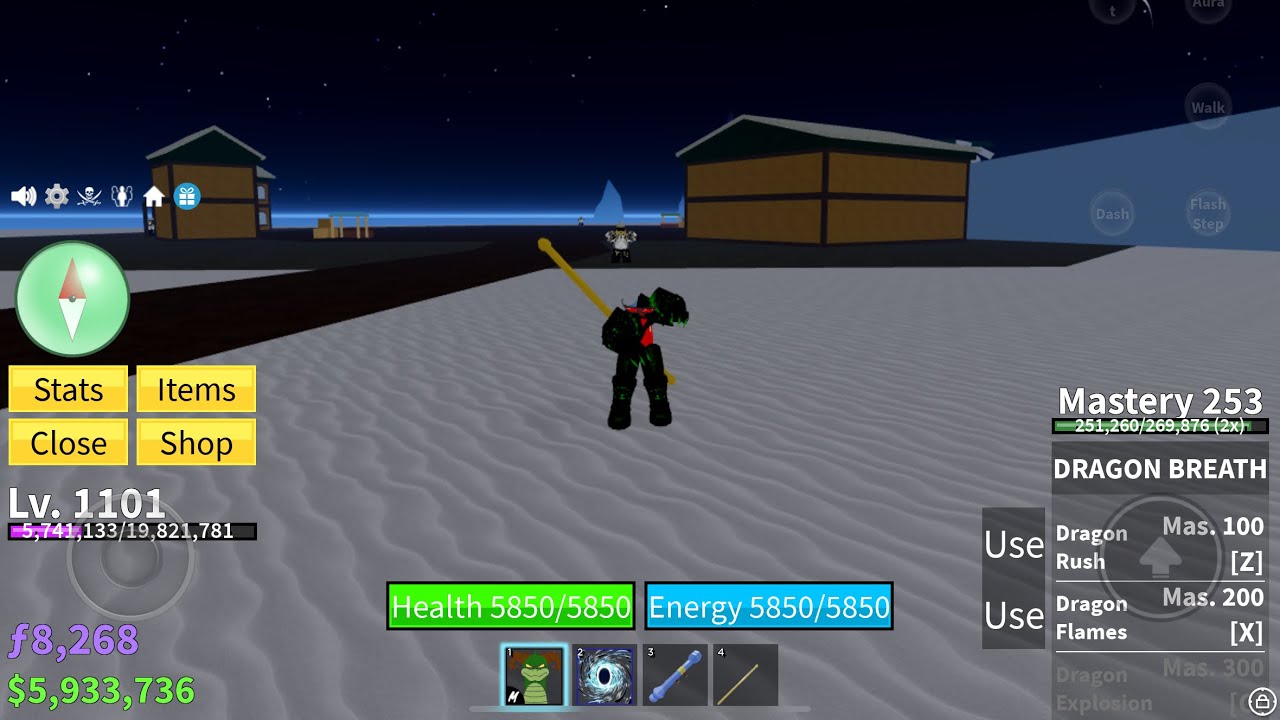 Grinding To Level 1100 In Blox Fruits Part 1 - YouTube