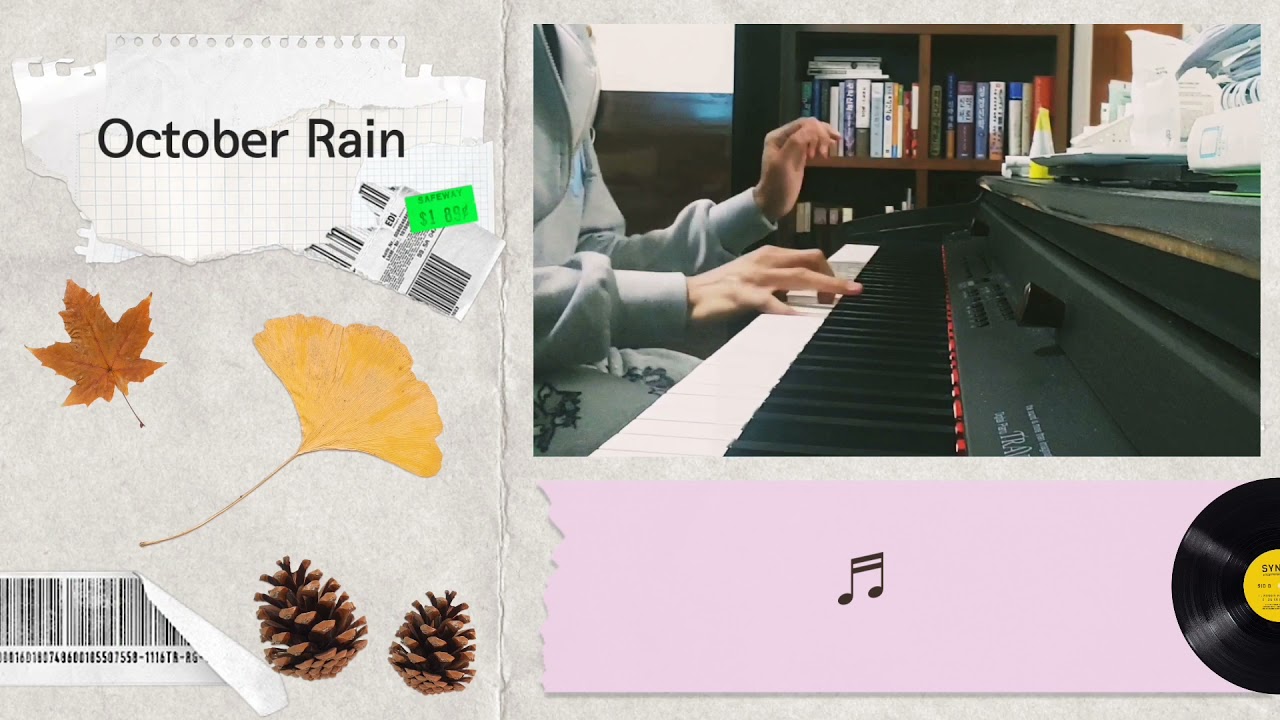 힐링이 필요해(October rain) piano cover. - YouTube