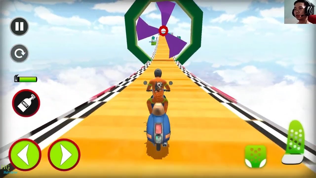 Scooty Stunt Impossible Tracks - Ramp Stunt Bike Game #1 - YouTube