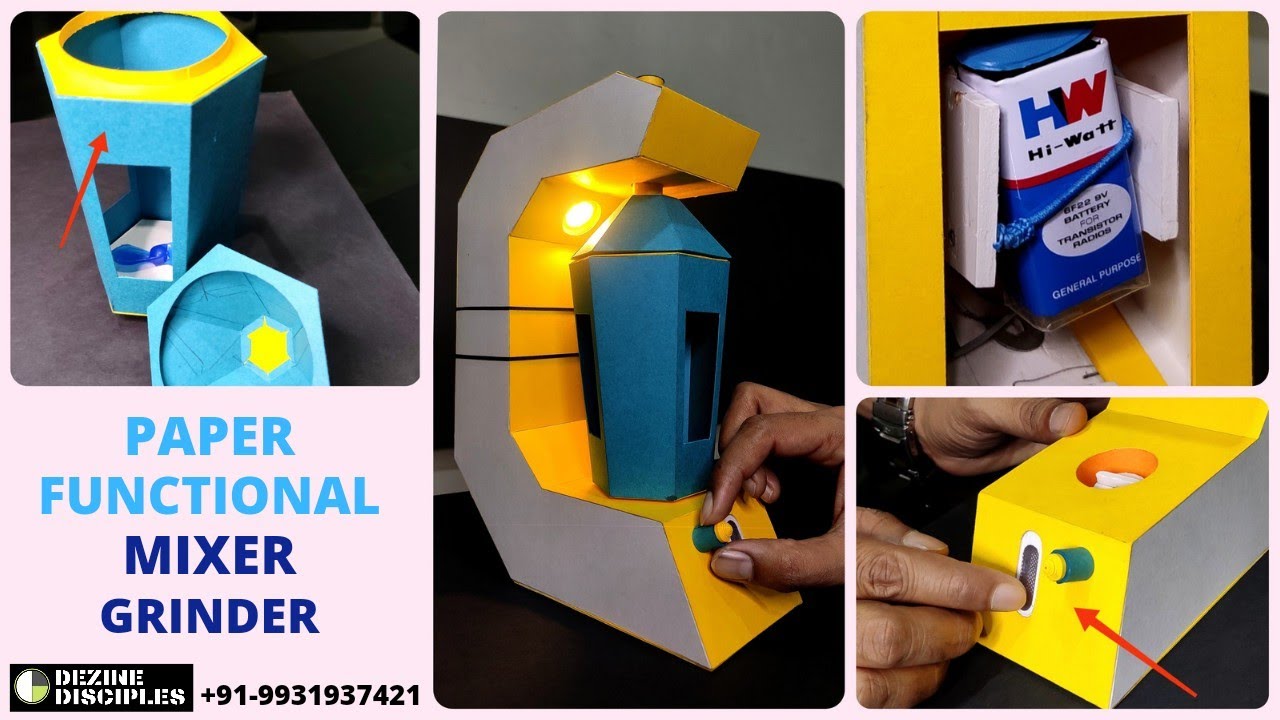 HANDMADE FUNCTIONAL MIXER GRINDER [Dezine Disciples] - YouTube