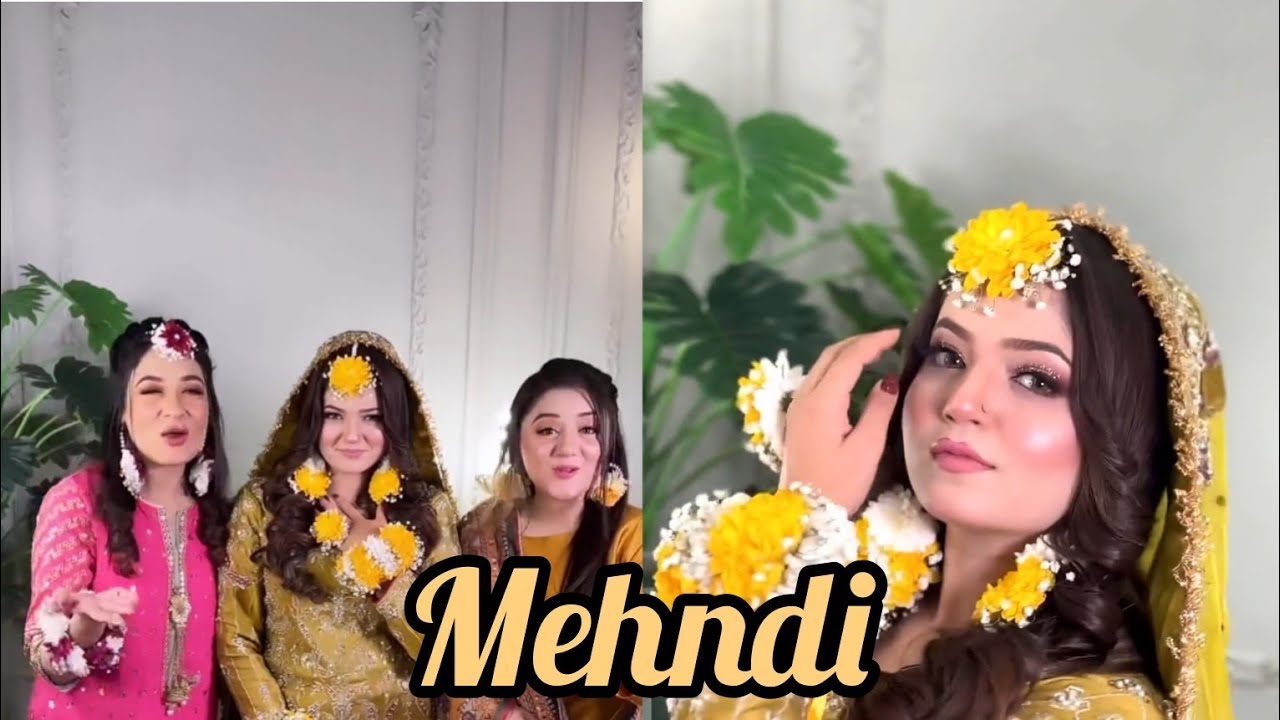 hafsa Khan and shaheer Khan mehndi function| shafsa ki mehndi |hafsa ...