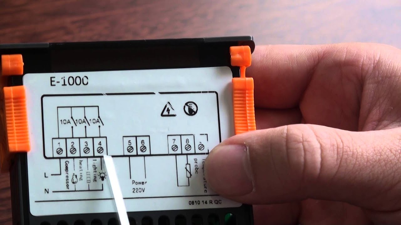 E1000 temeprature controller Connection method - YouTube