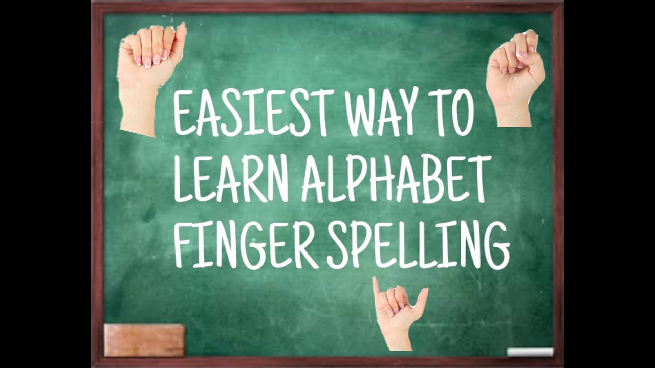 ALPHABET FINGER SPELLING TUTORIAL| FIRST VLOG - YouTube