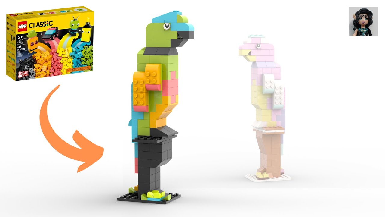 PARROT Lego classic 11027 ideas How to build - YouTube