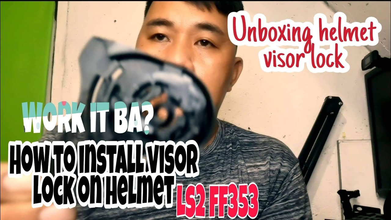 HOW TO INSTALL HELMET VISOR LOCK | BINILI KO SA SHOPPE WORK IT BA ...