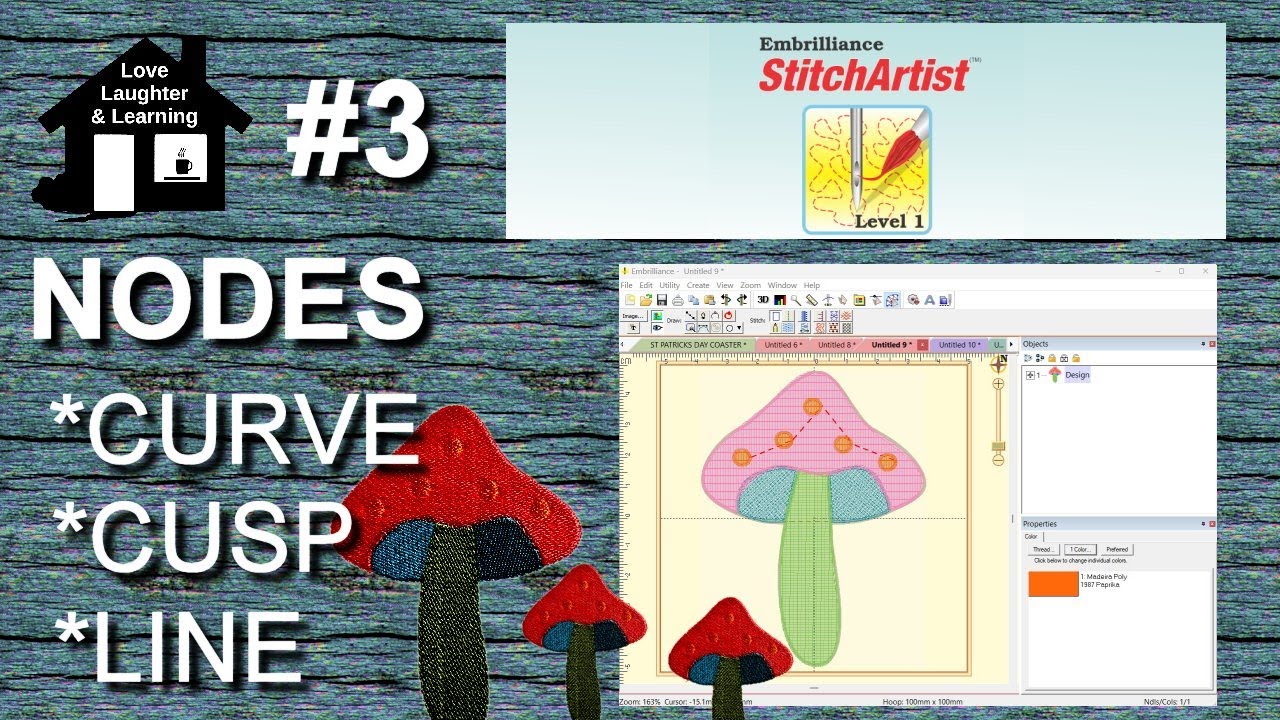 Embrilliance StitchArtist 1 Class 3: Drawing with Points - YouTube