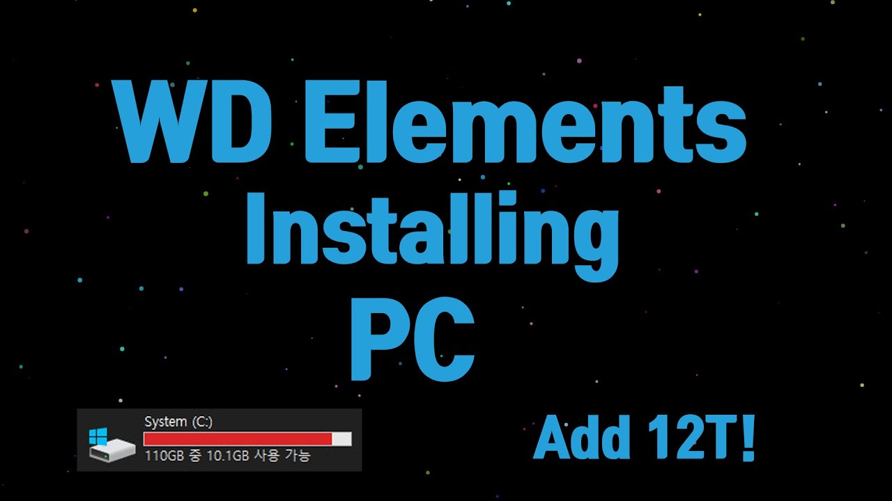 Installing WD Elements on PC - YouTube