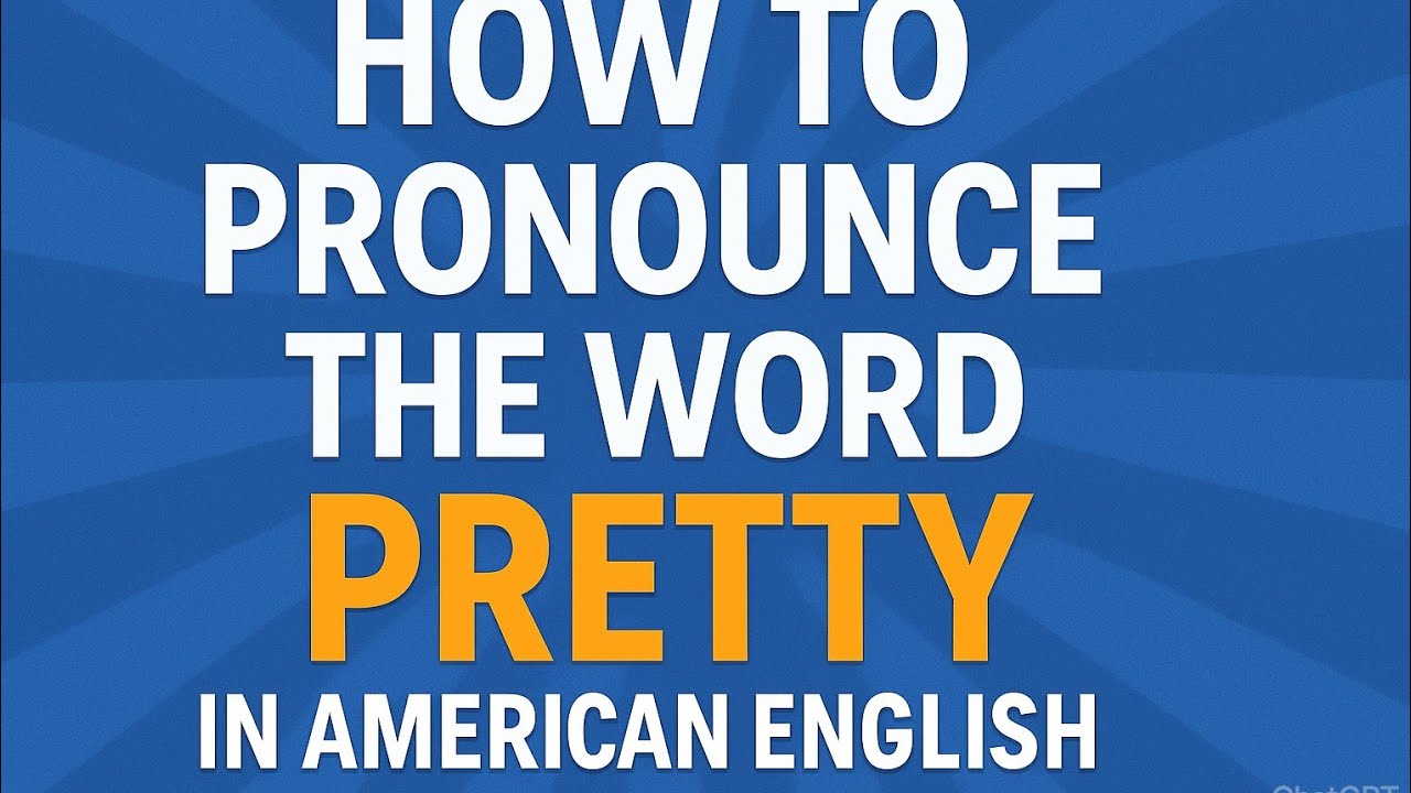 How to pronounce the word pretty/predy - YouTube