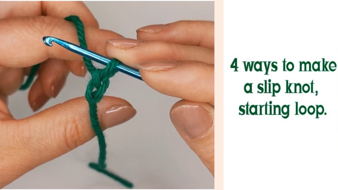 How to start crocheting. Slip knot. First crochet loop. - YouTube