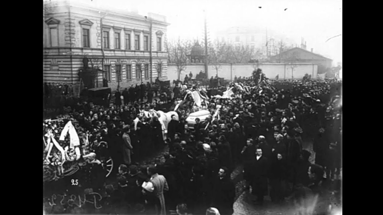 (RARE) God Save The Tsar | Funeral Of Vera Komissarzhevskaya (1910 ...