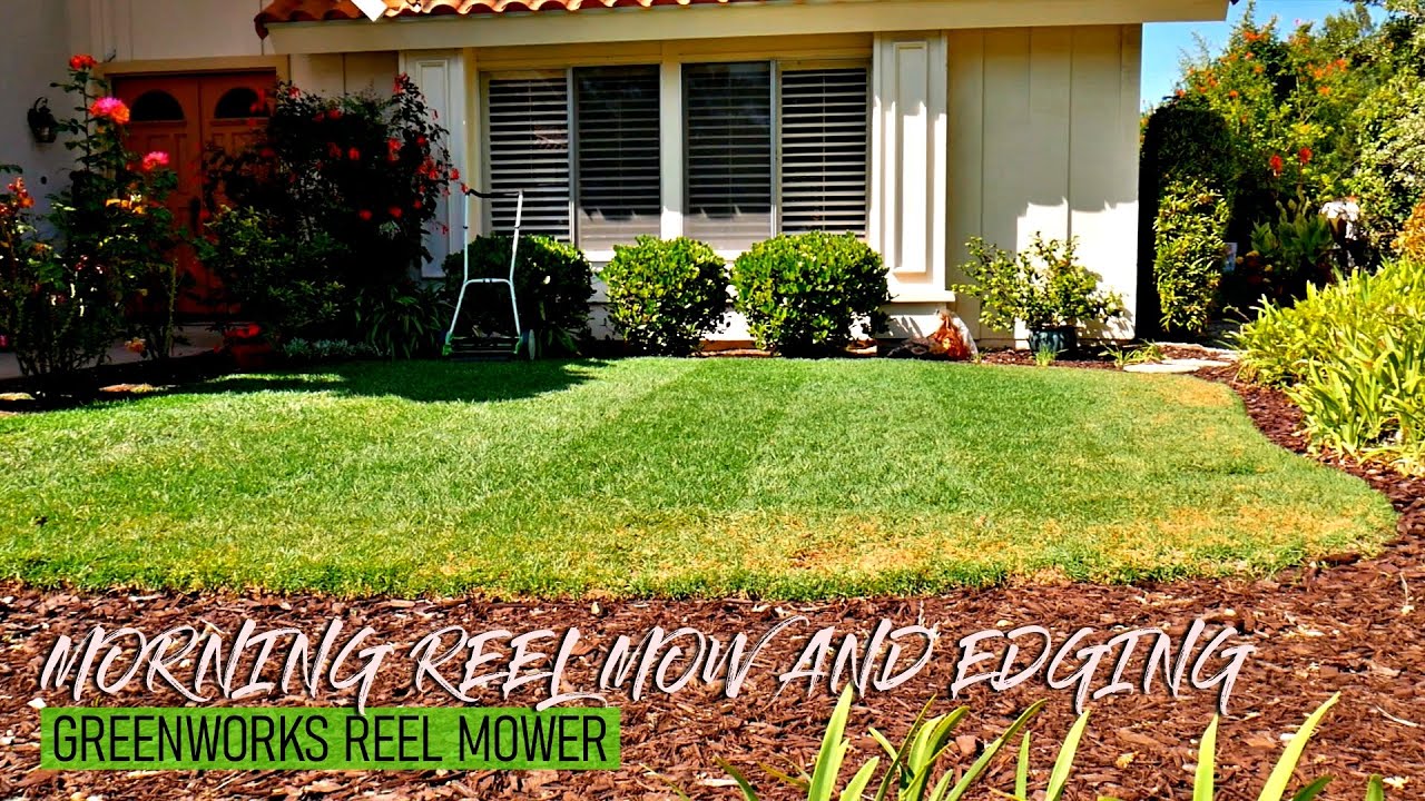 Morning Reel Lawn Mow and Edging - YouTube