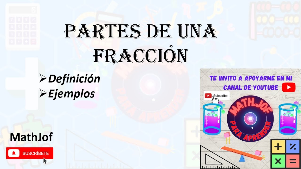 Partes de una Fracción. ¿Qué es una fracción? #matematicas #fraccion # ...
