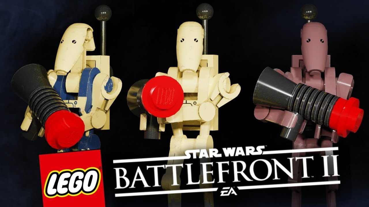 DROIDES de LEGO en STAR WARS BATTLEFRONT 2 !!! MOD - YouTube