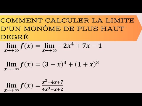 Maîtrisez le Calcul des Limites des Monômes de Haut Degré ! - YouTube