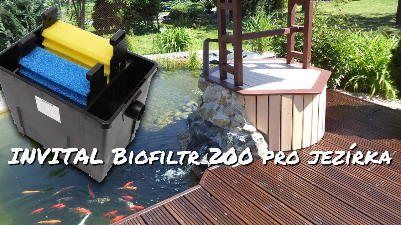 INVITAL Biofiltr CBF-200A pro jezírka - Filter Small Garden Pond - YouTube
