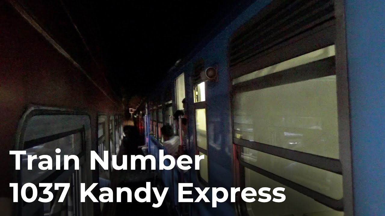Train Number 1037 Colombo Fort - Kandy Express with Class S12 in Sri ...