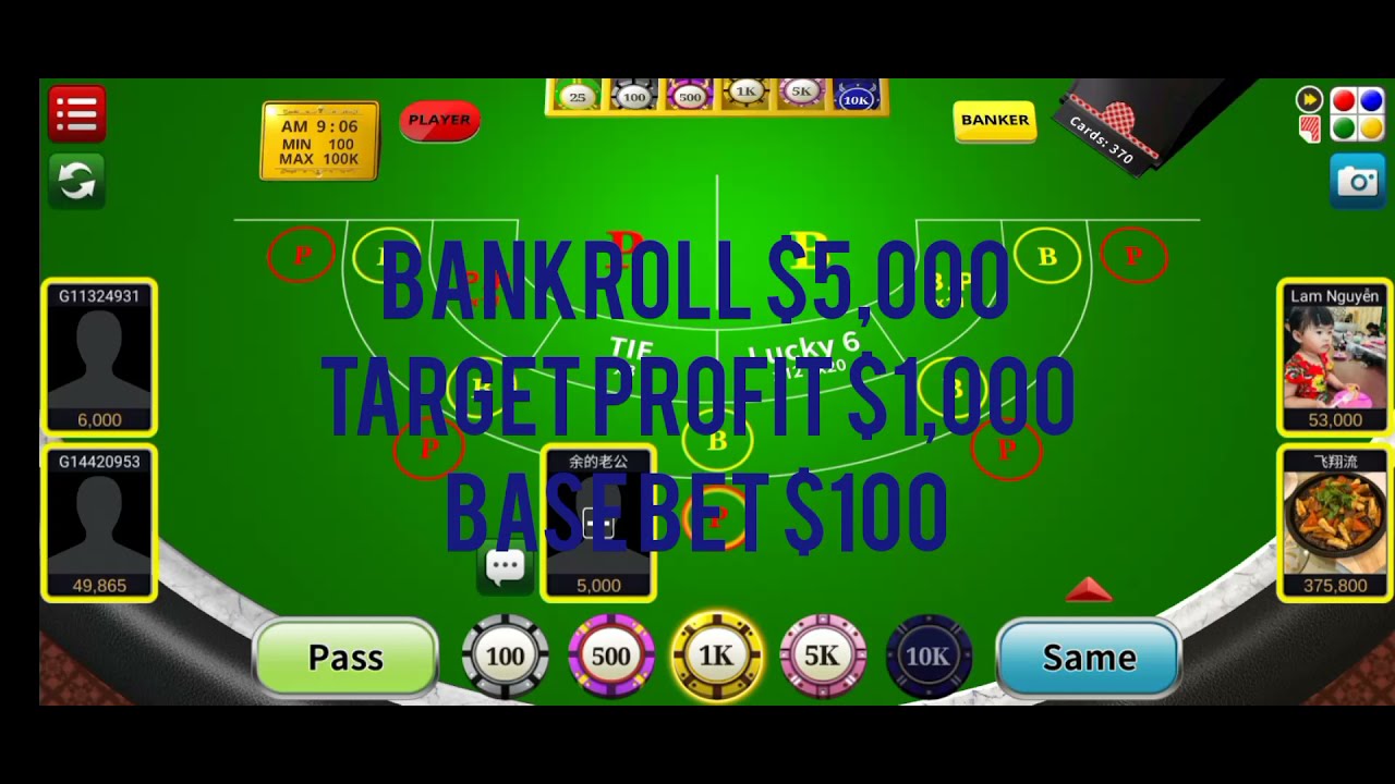 Baccarat Pitchfork Money Management - YouTube