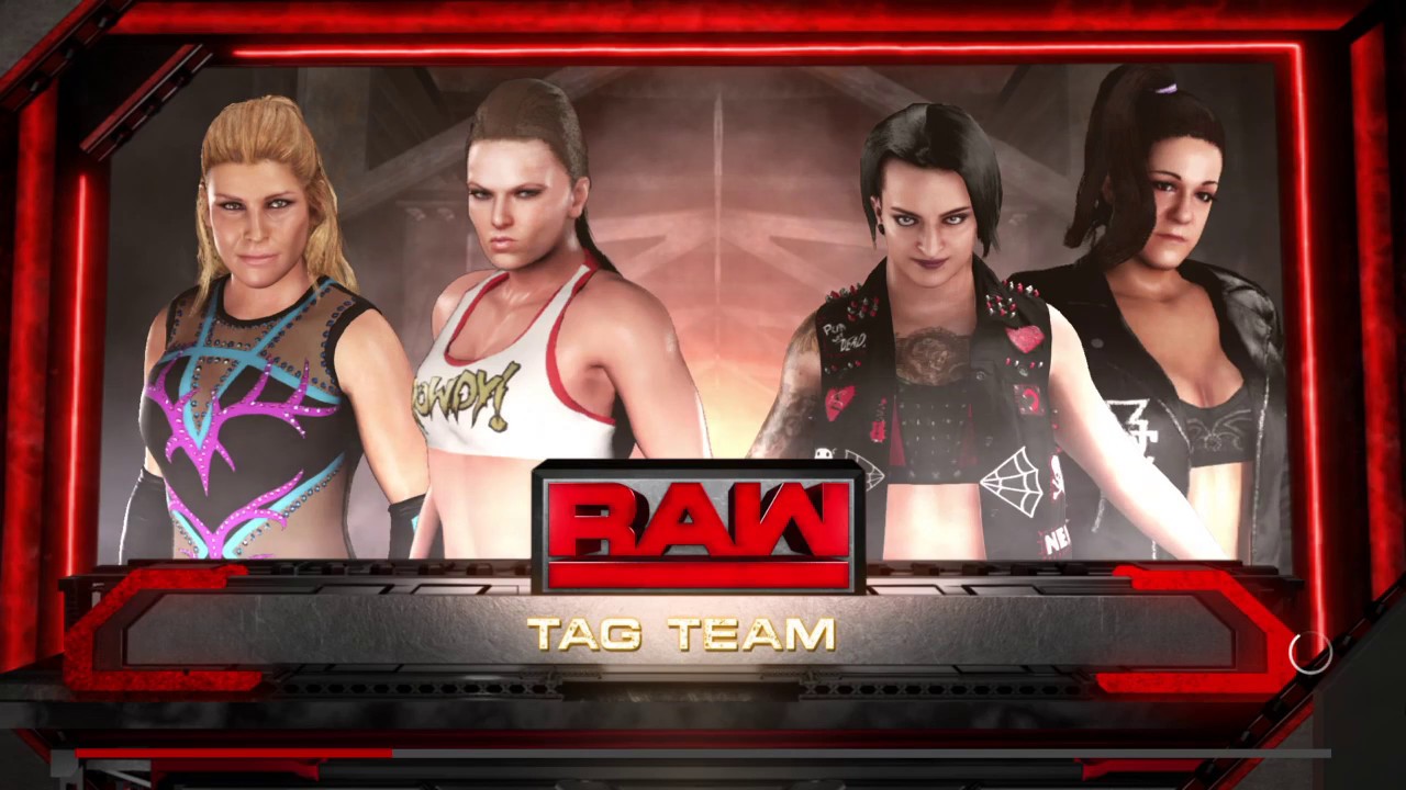 WWE 2K18 Ronda Rousey,Natalya VS Ruby Riot,Bayley BC Elimination Tag ...