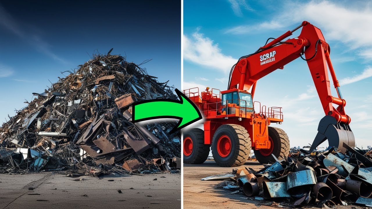 The Power Behind Scrap Metal Recycling: Scrap Handler - YouTube