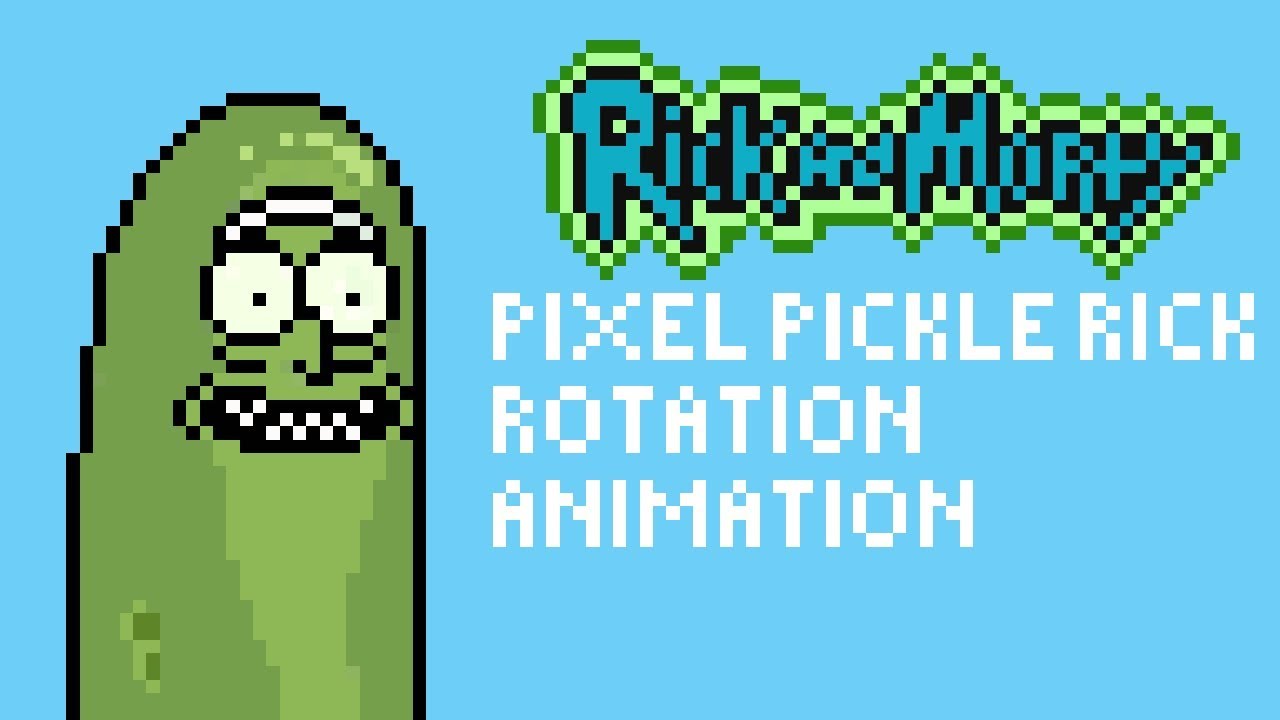 Pixel Pickle Rick Rotation Animation by PXLFLX - YouTube