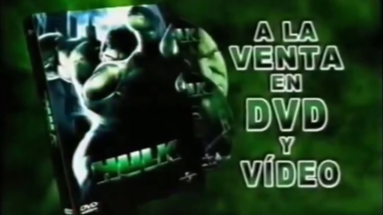 The Hulk (2003) - Spanish Home Media Commercial - YouTube
